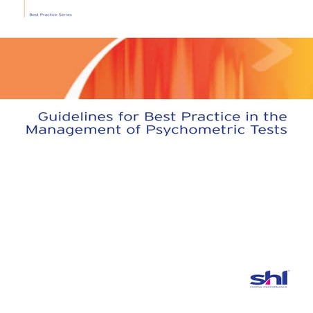 Best practiceguidelines management-of-psychometric-tests | PDF