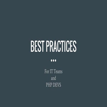 Coding Best Practices Php Ppt 0159