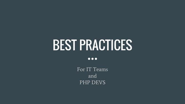 Coding Best Practices Php Ppt 0159