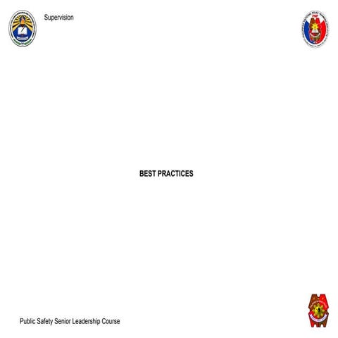 Best Practices in the Philippine National Police | PPTX