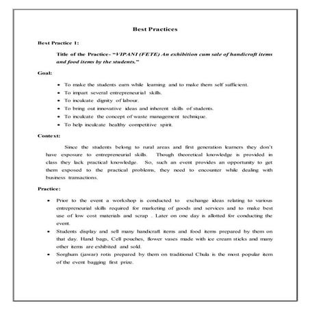 Best practices (1) | DOCX