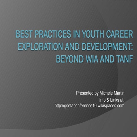 Career Exploration For Youth | PPT