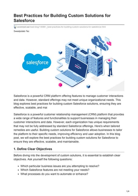 Best Practices For Building Custom Solutions For Salesforce Pdf Free