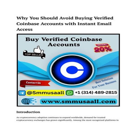 Best place to buy Verified Coinbase accounts.pdf
