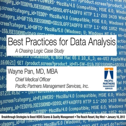 Best practices for data analysis 16 jan12 | PDF