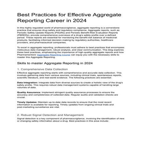 Best Practices for Effective Aggregate Reporting in 2024.pdf