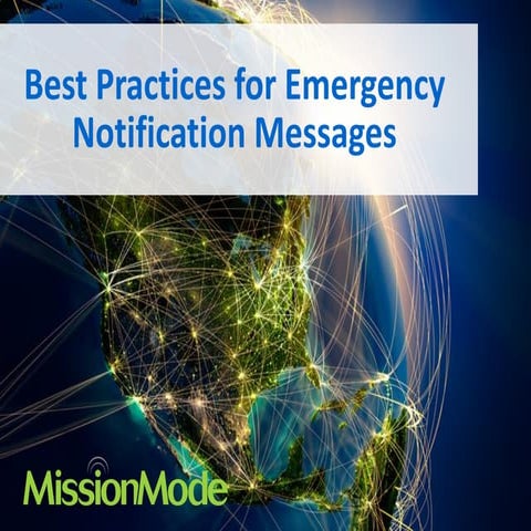 Best Practices for Emergency Notification Messages | PDF