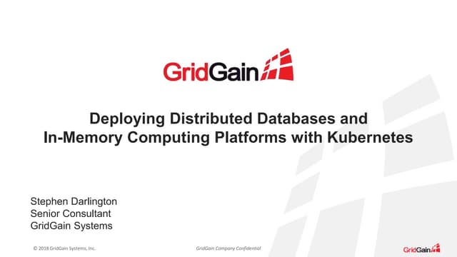 Deploying Distributed Databases And In Memory Computing Platforms With 9359