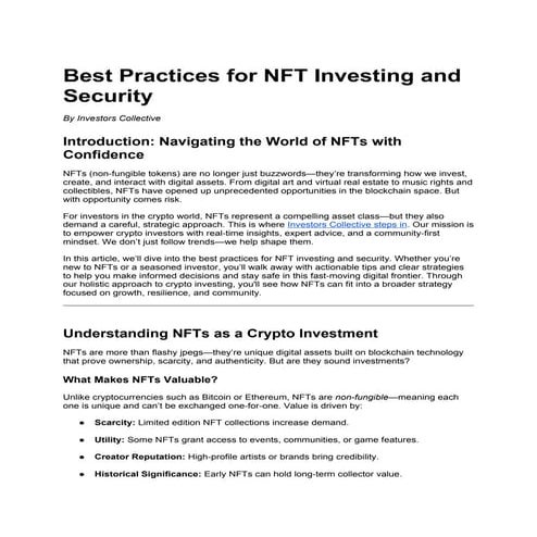 Best Practices for NFT Investing and Security.docx