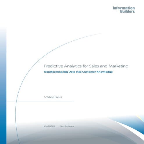 Best practices for predicting results: a guide to marketing analytics | PDF