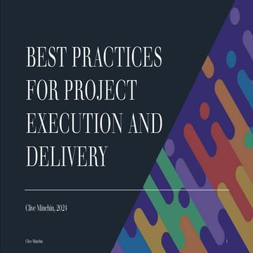 Best practices for project execution and delivery | PDF