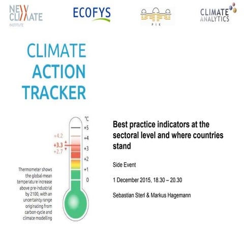 Best practice indicators at the sectoral level and where countries ...