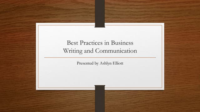 Business writing-skills are essential business communication skills