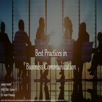 Best practices in business communication | PPTX