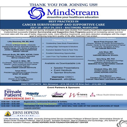 Best Practices in Cancer Survivorship and Supportive Care | PDF ...