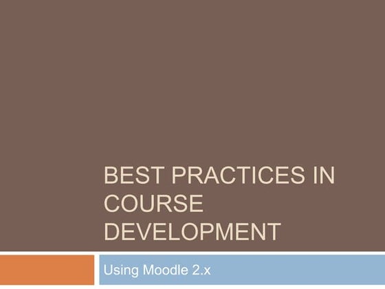 (Infographic) Anatomy of a 70:20:10 Moodle Course | PPT