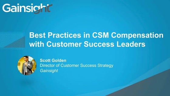 Customer Success Incentives and Compensation | PPTX