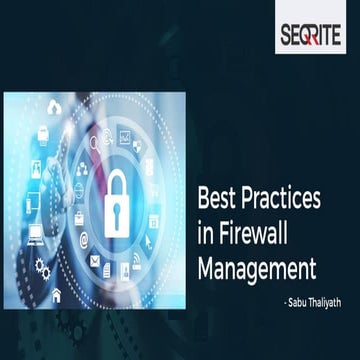 Best practices in firewall management | PDF