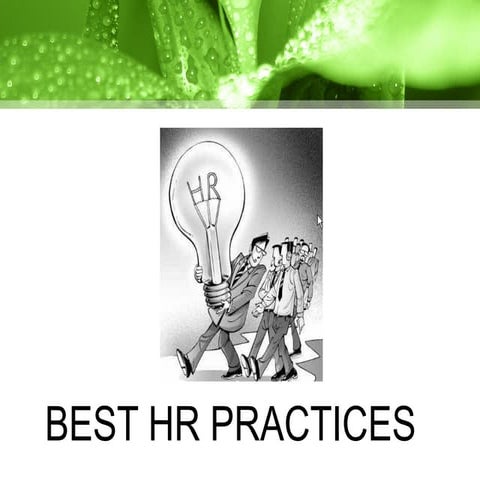 Best practices in human resources | PPT