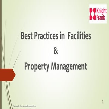 Best practices in pm & fm presentation slide. | PDF