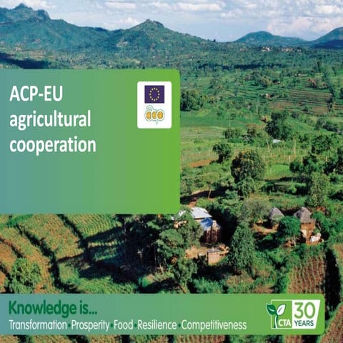 Insight into best practices in ACP-EU agricultural cooperation | PPT
