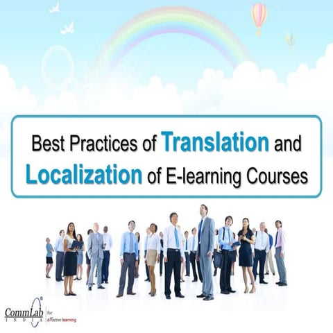 Best Practices in Translation and Localization of E-learning Courses ...