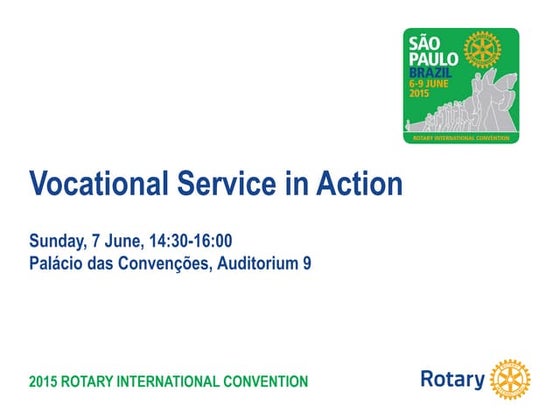 Bringing Vocational Service to Life: Rotary Code of Conduct | PPT