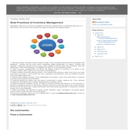 Best practices of inventory management | PDF | Logistics | Business