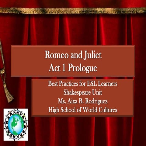 Best Practices Romeo And Juliet Prologue | PPTX | Homework and Study ...