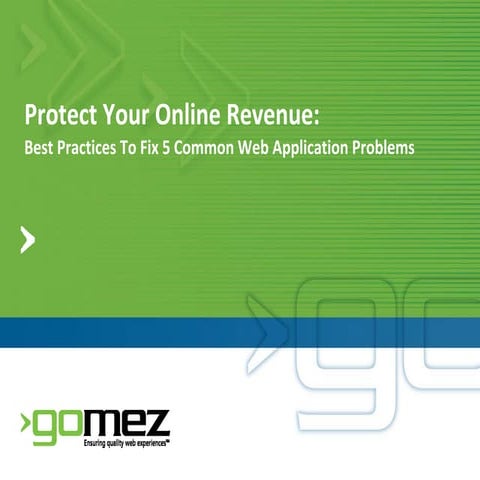 Best Practices To Fix 5 Common Web Application Problems Web Performance Monitoring And End User