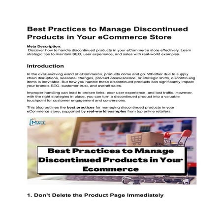 Best Practices to Manage Discontinued Products in Your eCommerce Store.pdf