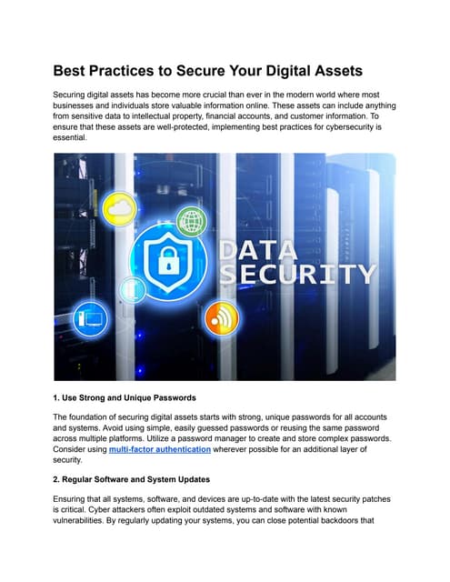 Cybersecurity Best Practices for Small Businesses | PDF