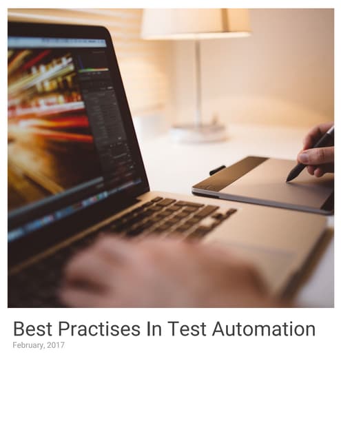 Scriptless Test Automation is transforming Software Testing | PDF Scriptless Test Automation is transforming Software Testing | PDF