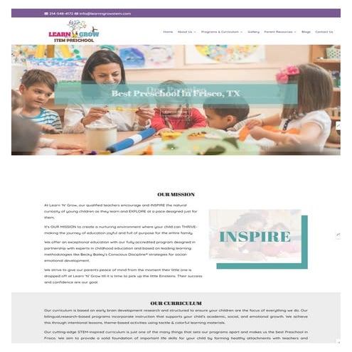Best Preschools In Frisco - Learn N Grow - Homepage.pdf