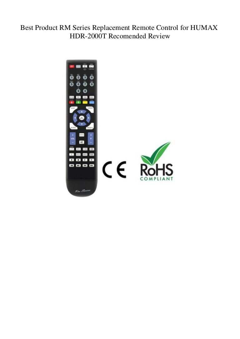 Best Product RM Series Replacement Remote Control for HUMAX HDR-2000T…