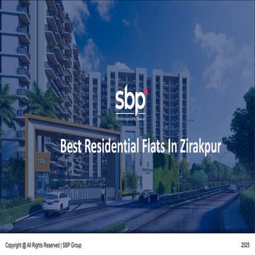 Best Residential Flats In Zirakpur | 2&3 BHK Flats | SBP Group | PDF