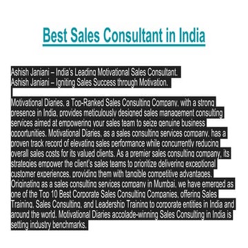 Best Sales Consultant in India.pptx