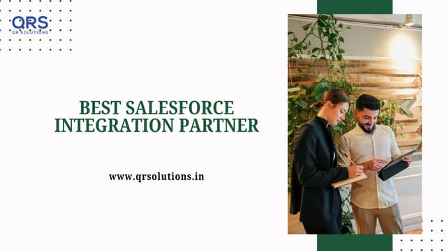 Best Salesforce Integration Partner Qr Solutions Ppt