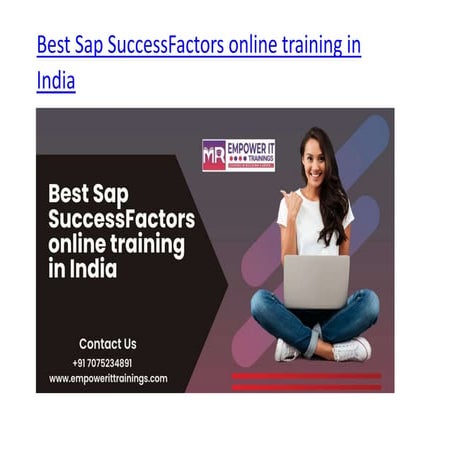 SAP SuccessFactors Education and Training Materials | PDF