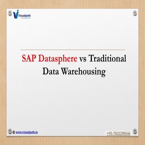 SAP Datasphere Training Course - SAP Datasphere Training In Pune.pptx