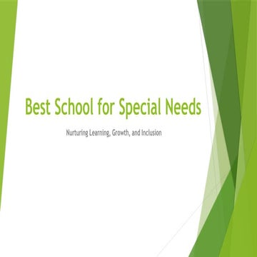 Best School for Special Needs. Communicare | PPTX