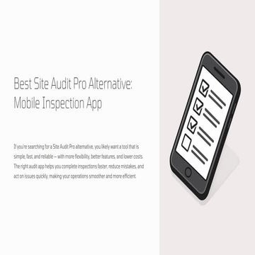Ecosure Inspection Checklist with eAuditor Audits & Inspections | PDF