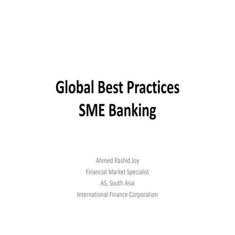 Best of SME Banking | PPTX