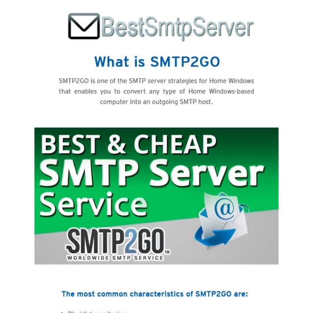 SMTP2Go Review | PDF