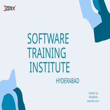 software training institute in Hyderabad | PPTX