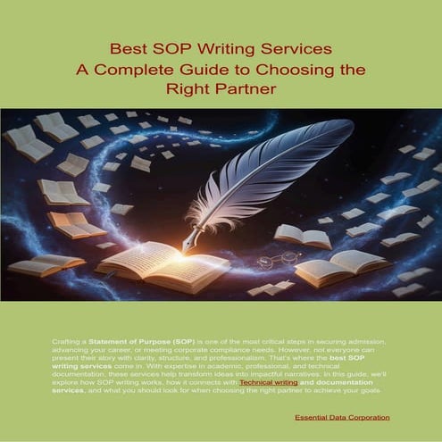 Best SOP Writing Services A Complete Guide to Choosing the Right ...