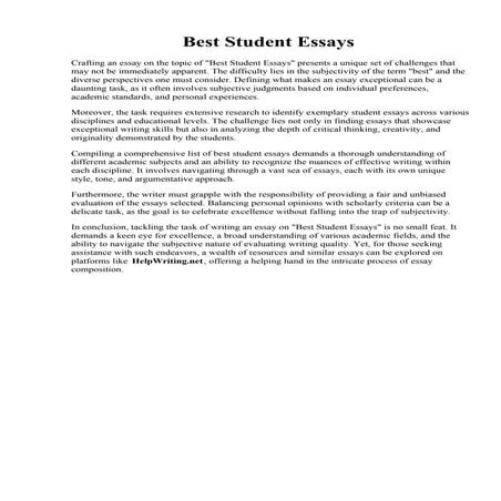Best Student Essays. Academic Essay Structure Tips Writing Guide Pro ...