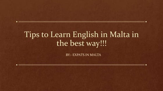 How do I Learn English | PDF