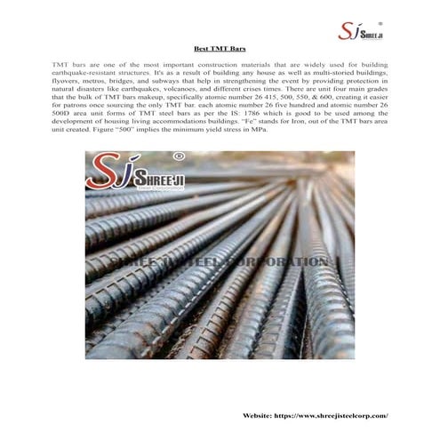 Best tmt bars | PDF