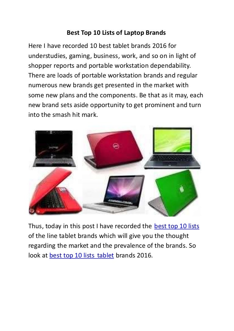 Best Top 10 Lists Of Laptop Brands best-top-10-lists-of-laptop-brands